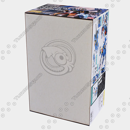 bandai gundam box 3d model
