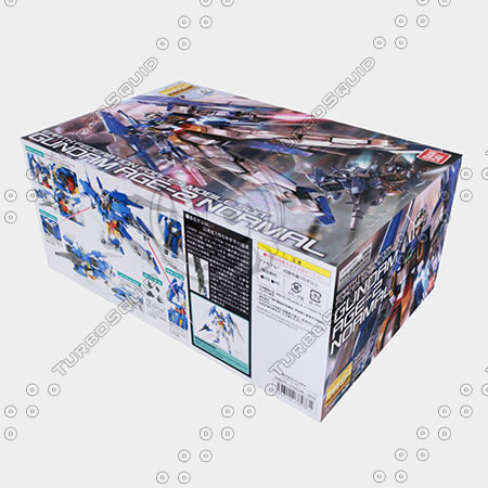 bandai gundam box 3d model