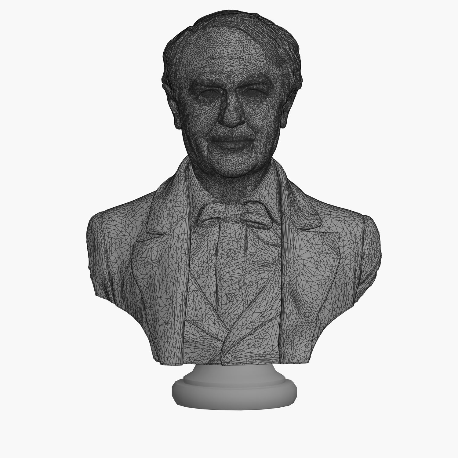 bust thomas edison 3d model