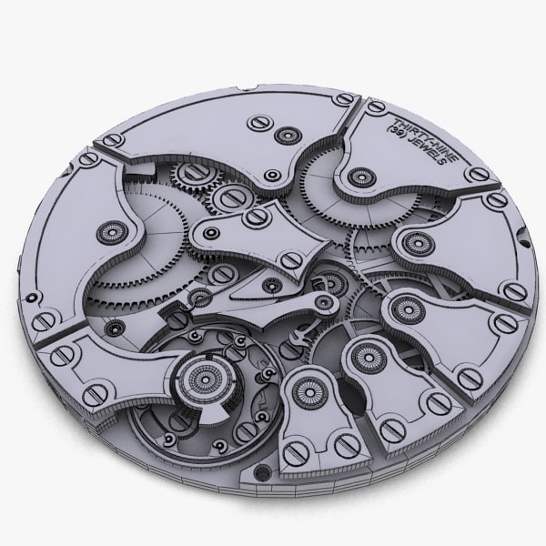 watch movement 3d 3ds