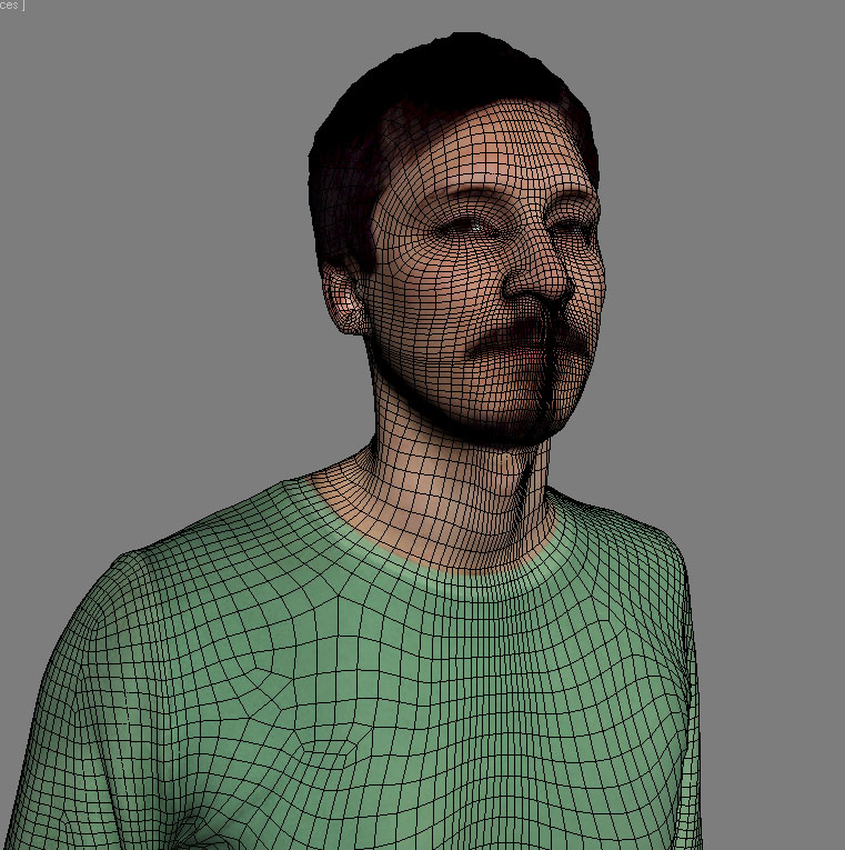 3d model man male human
