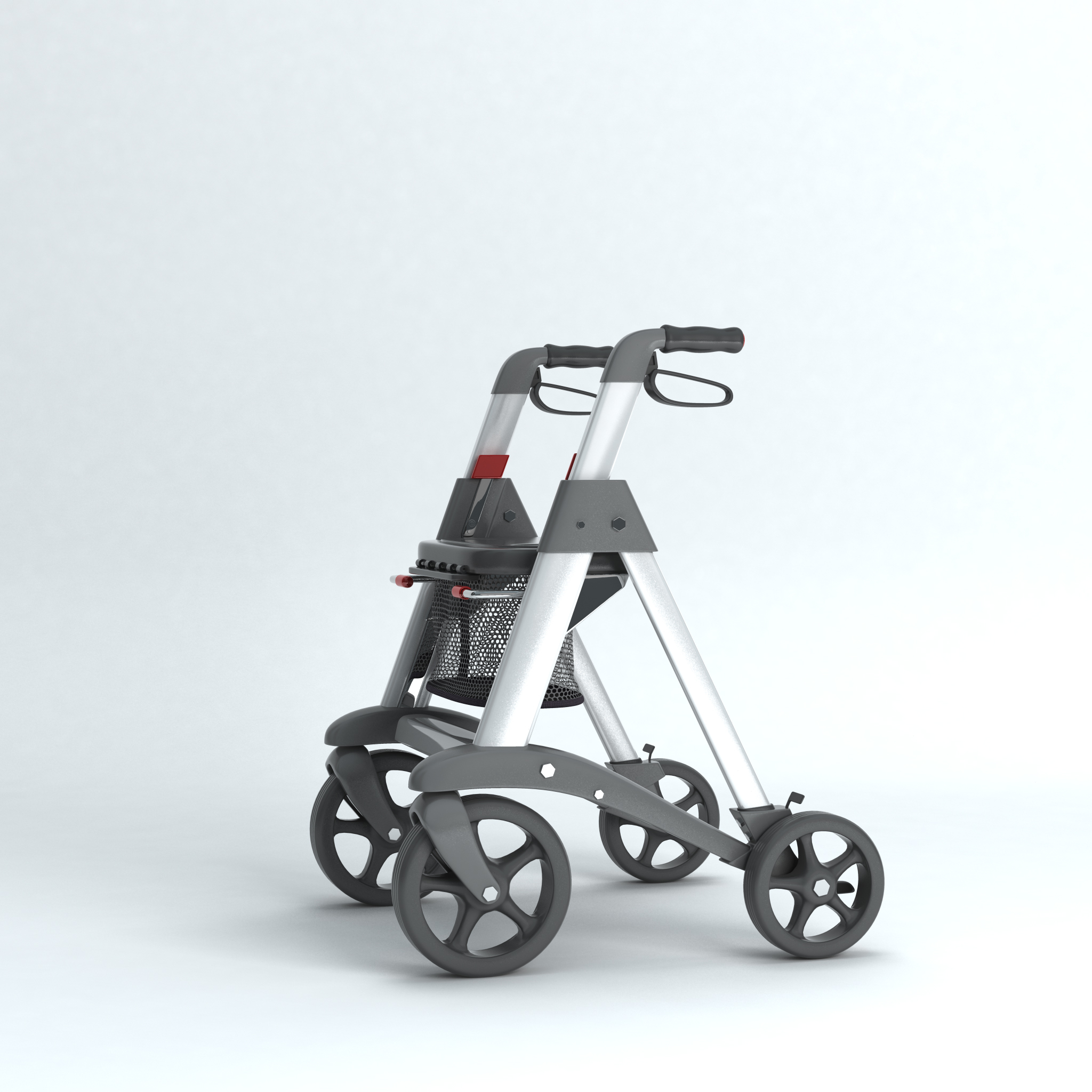 walker rollator 3d obj
