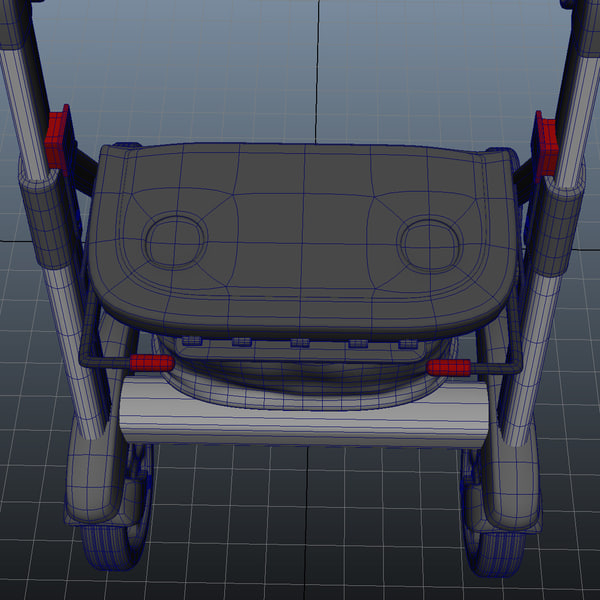 walker rollator 3d obj