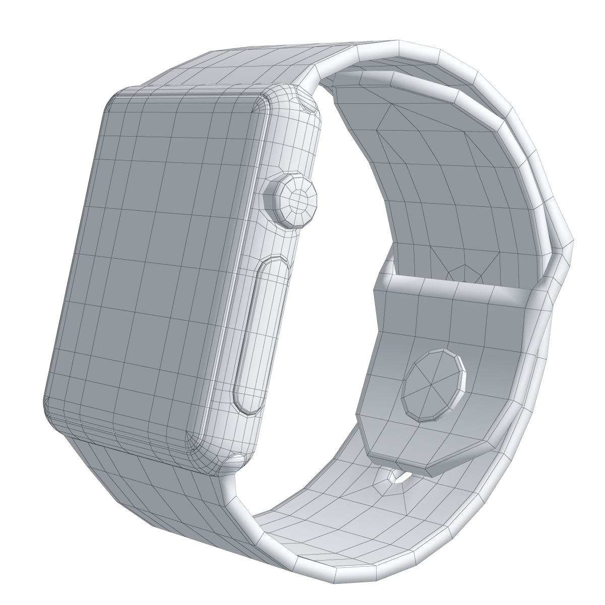 3d model digital smart watch