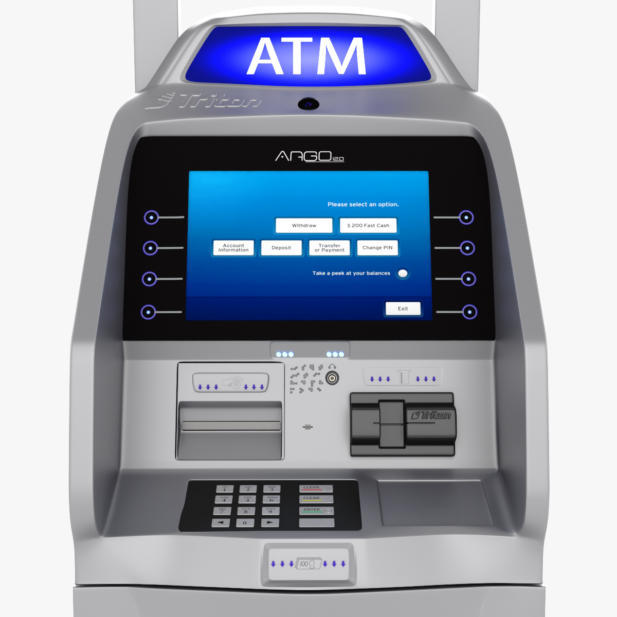 atm triton argo 3d model