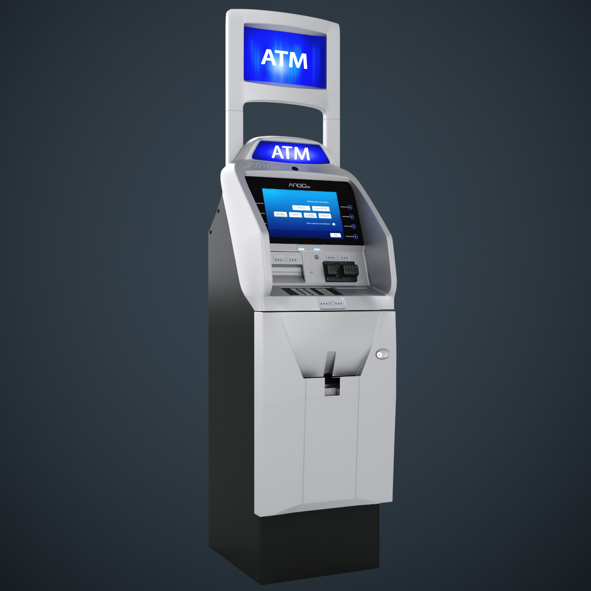 atm triton argo 3d model