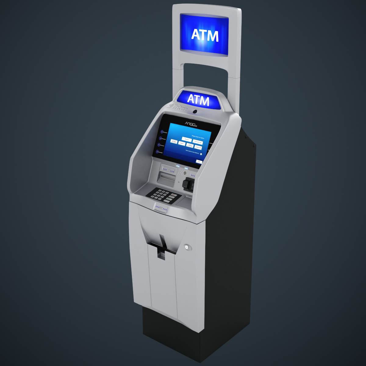 atm triton argo 3d model