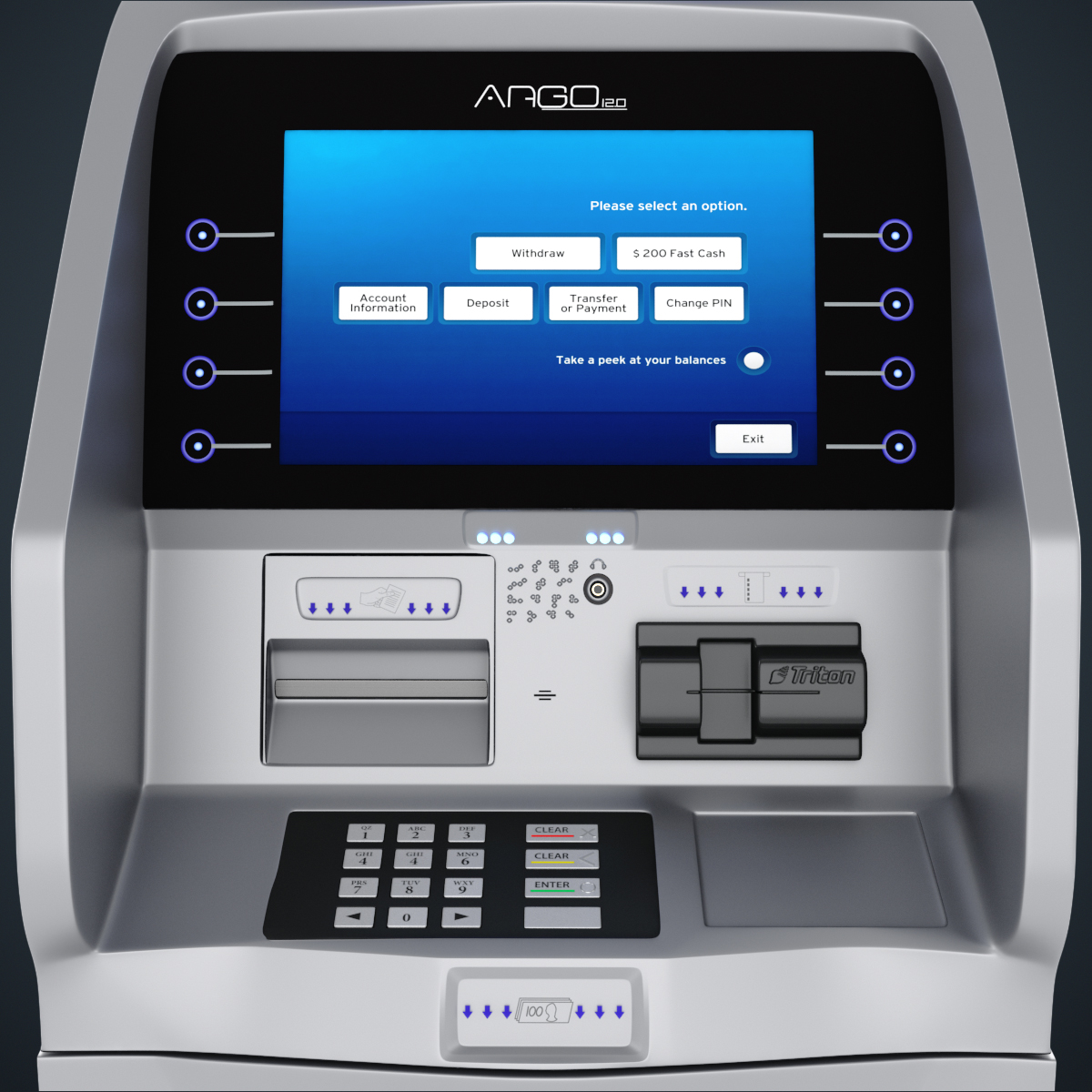 atm triton argo 3d model