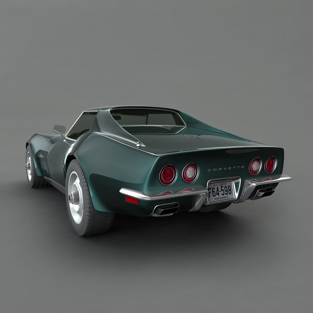 chevrolet corvette 1969 3d model
