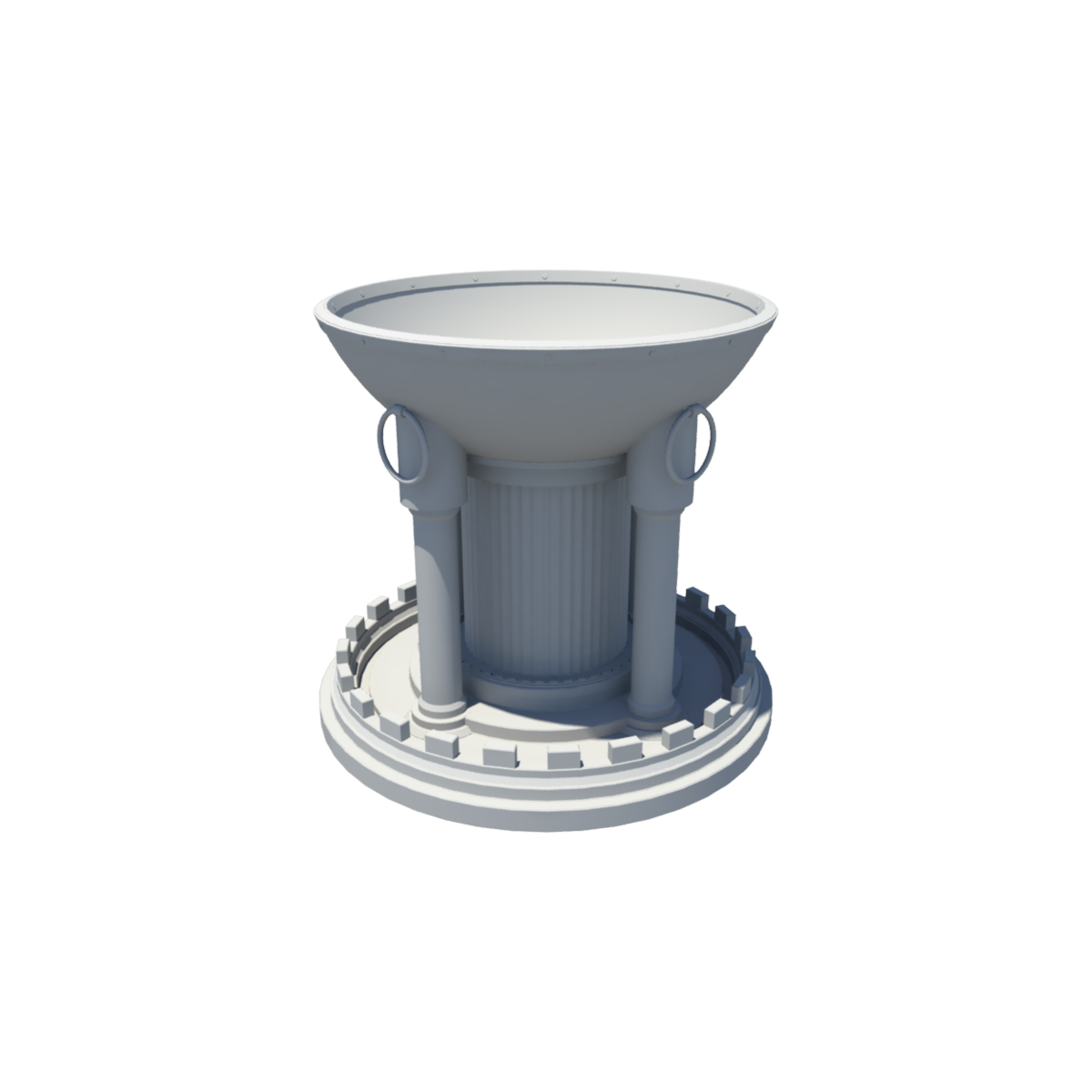stone brazier 3d obj