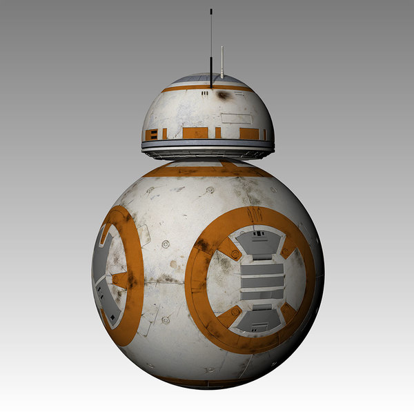 3d star wars bb-8 droid