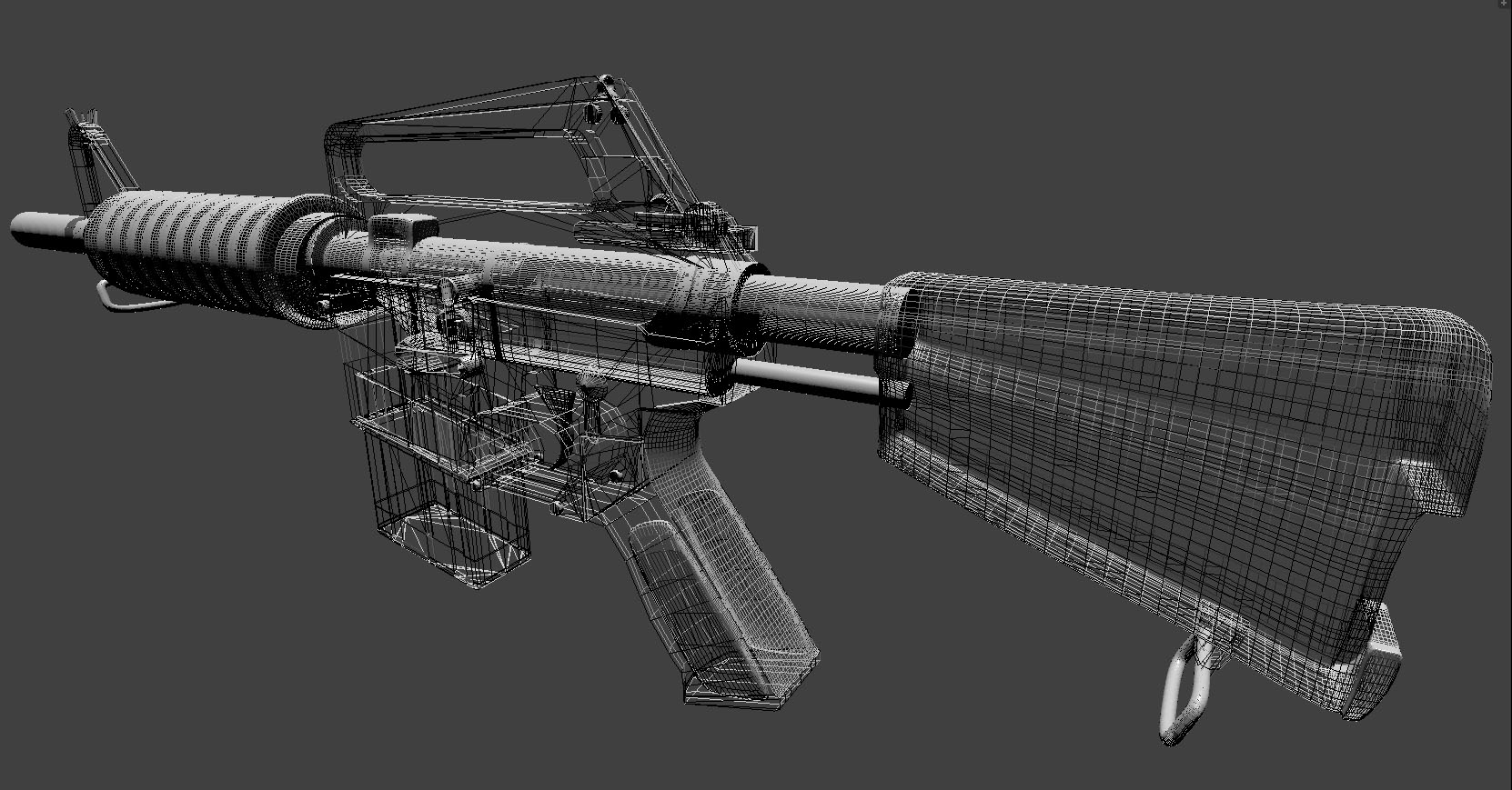 free colt ar15 3d model