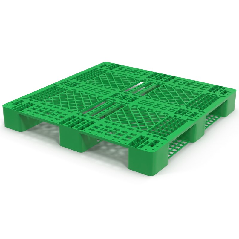 3ds max plastic pallet green