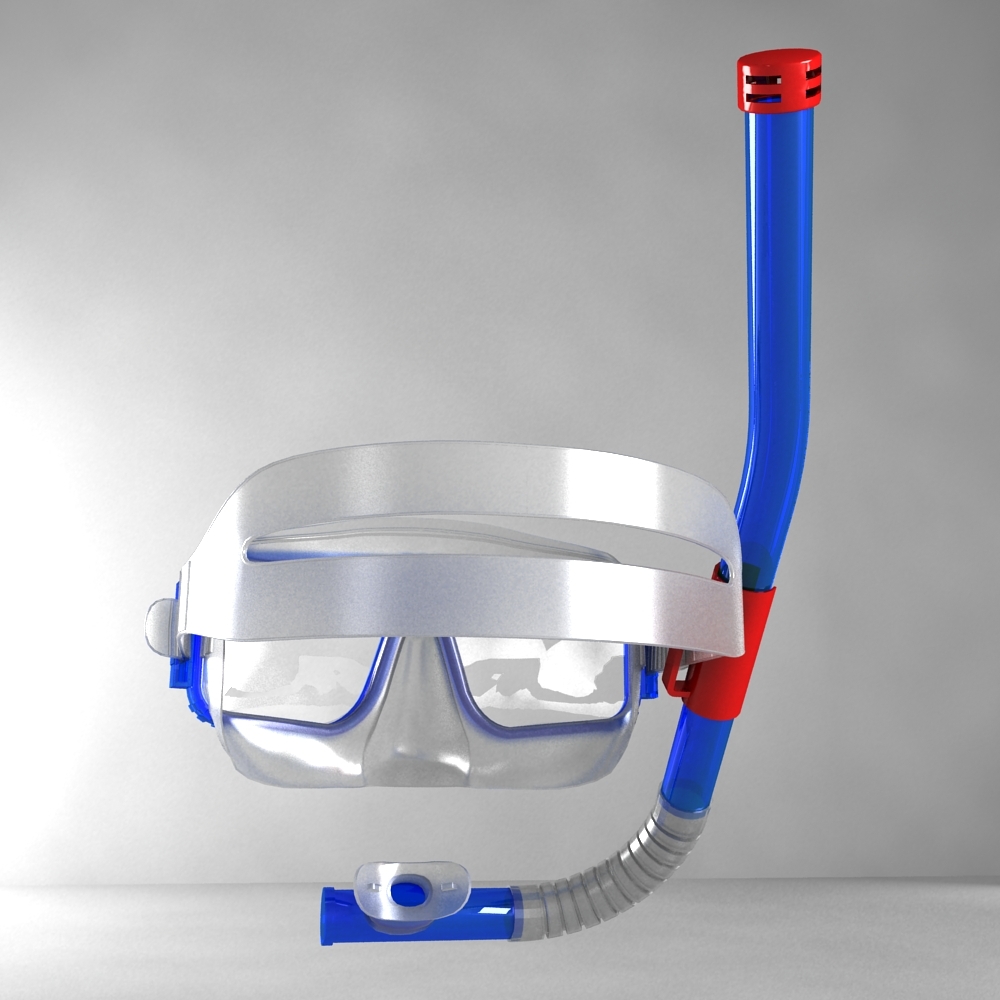 diving mask 3d model