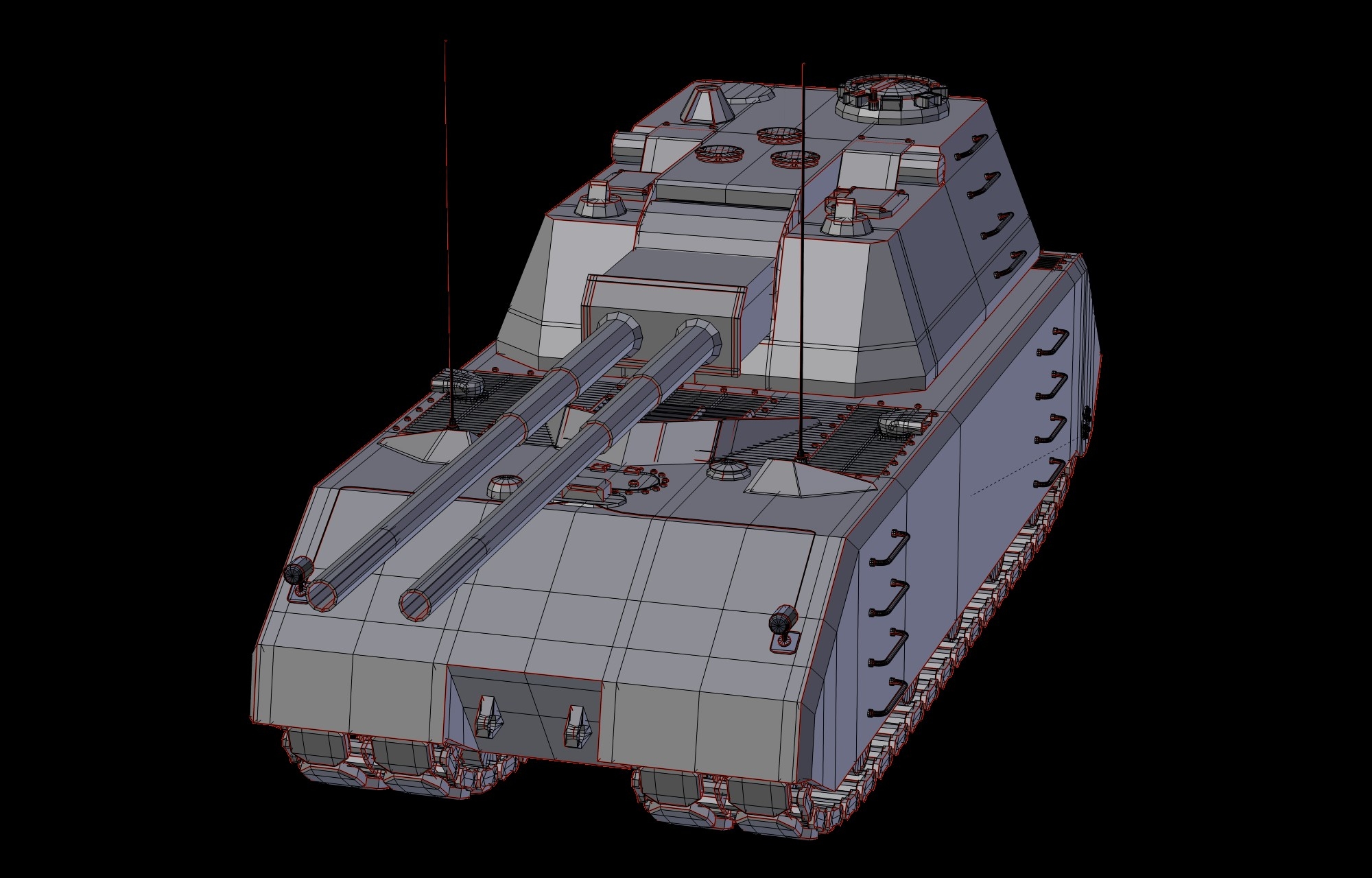 german tanks maus 3d model