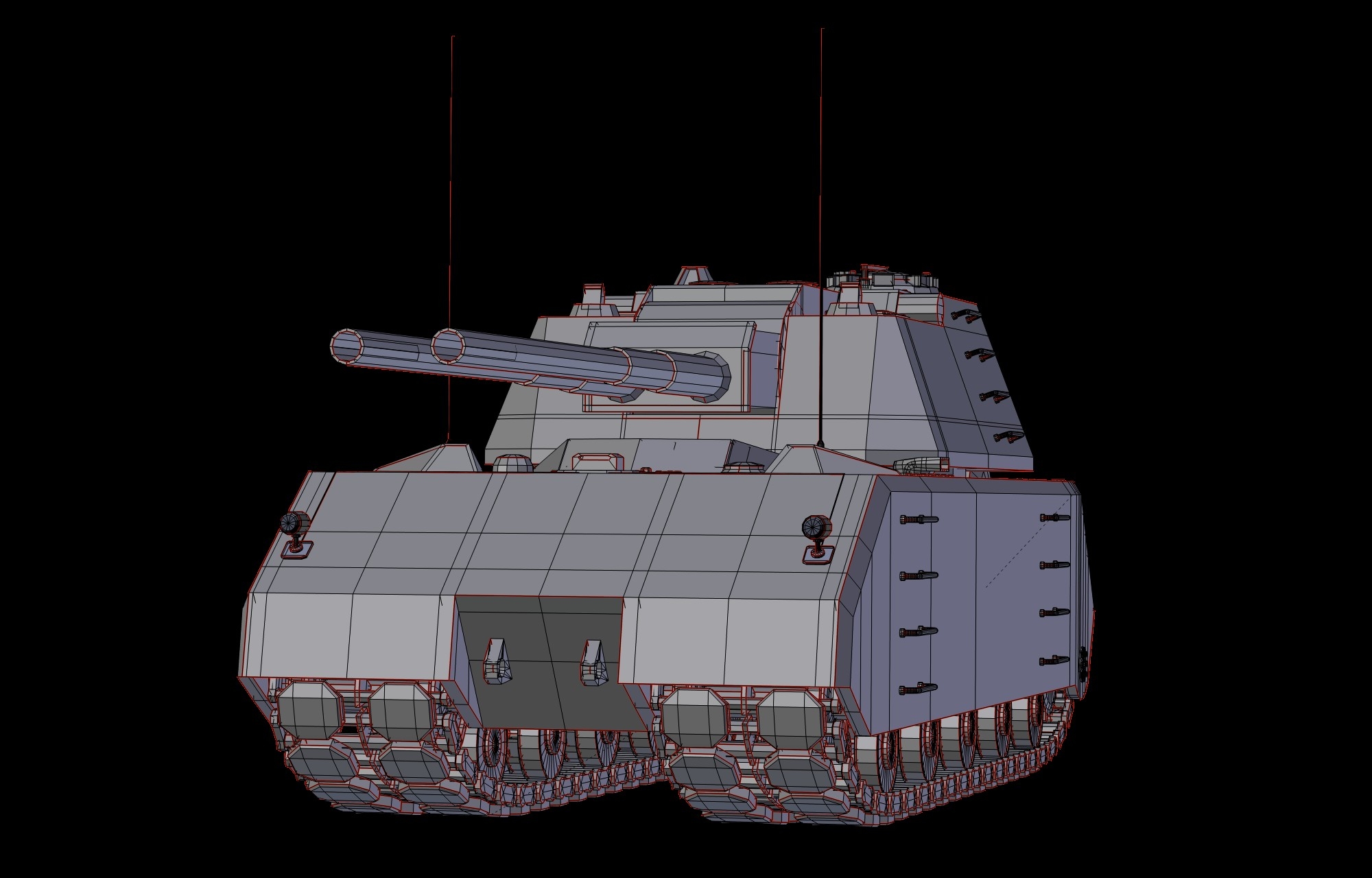 german tanks maus 3d model