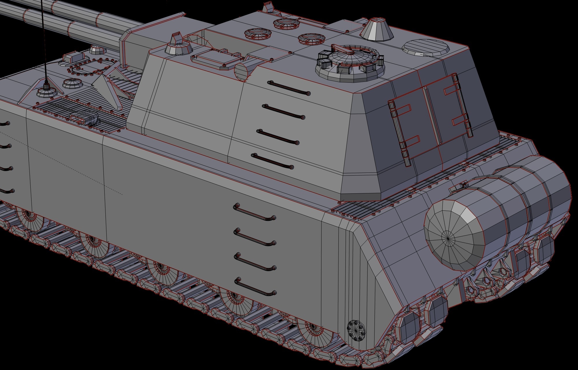 german tanks maus 3d model