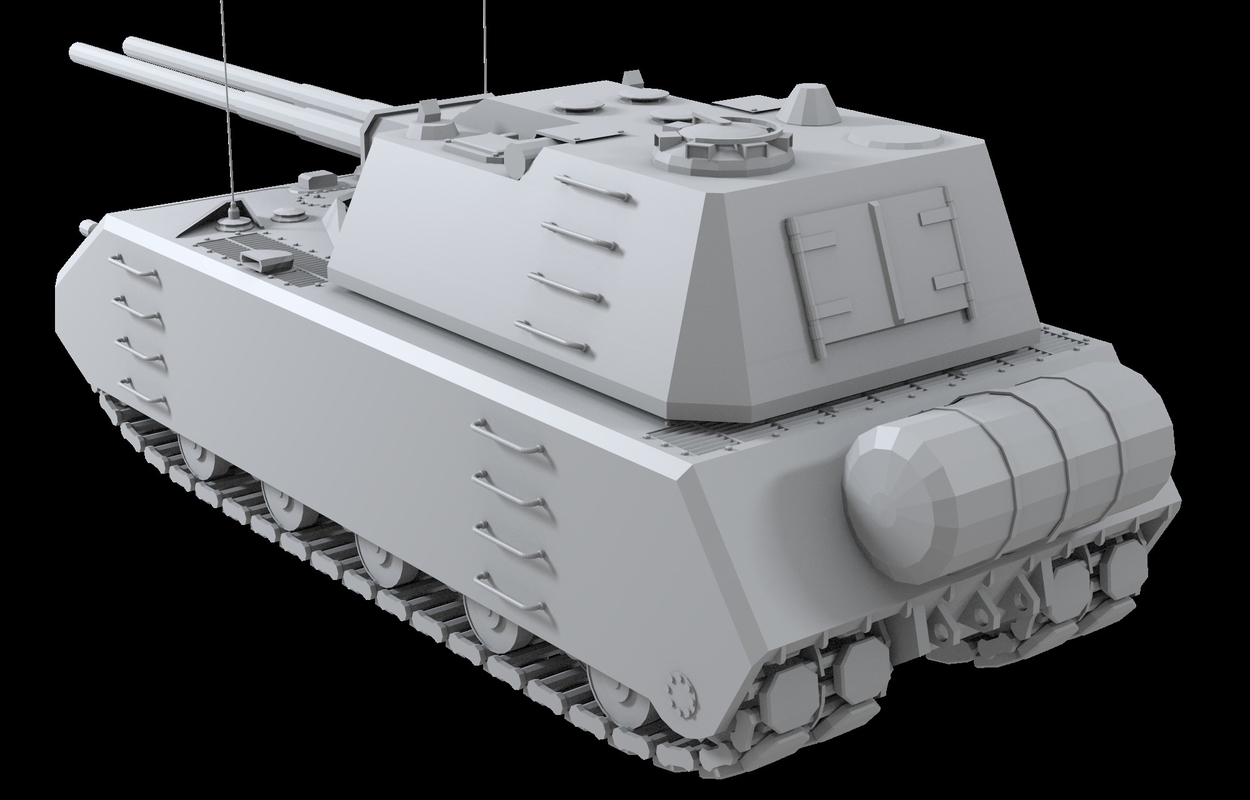 german tanks maus 3d model