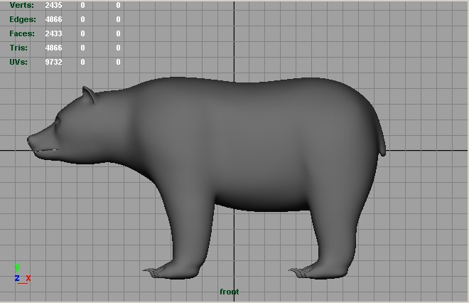 3d model of bear