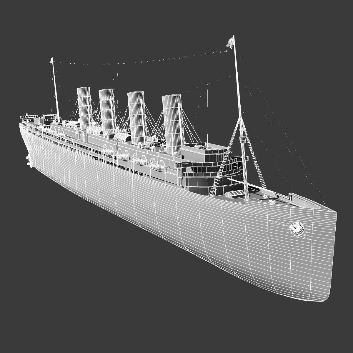 rms lusitania 3d max