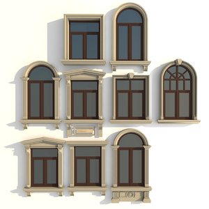 Doors windows style modern 3D model - TurboSquid 1152164