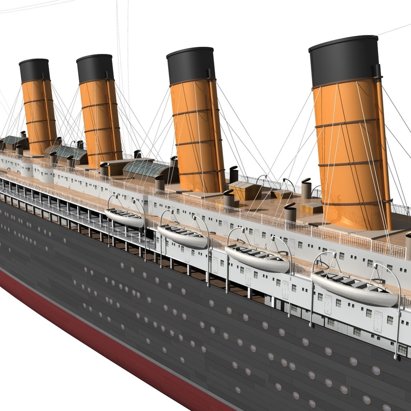 rms lusitania 3d max