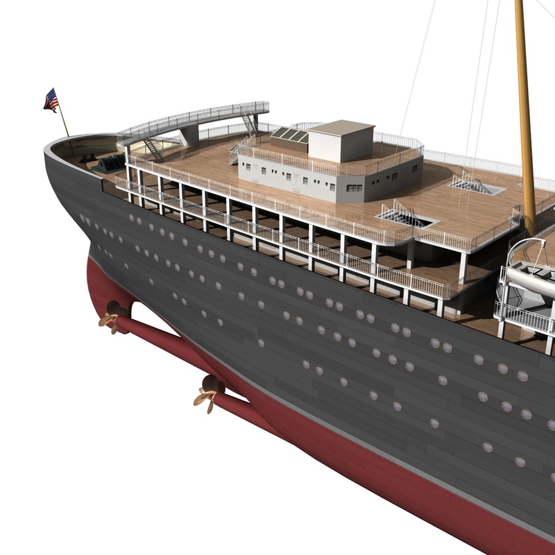 rms lusitania 3d max