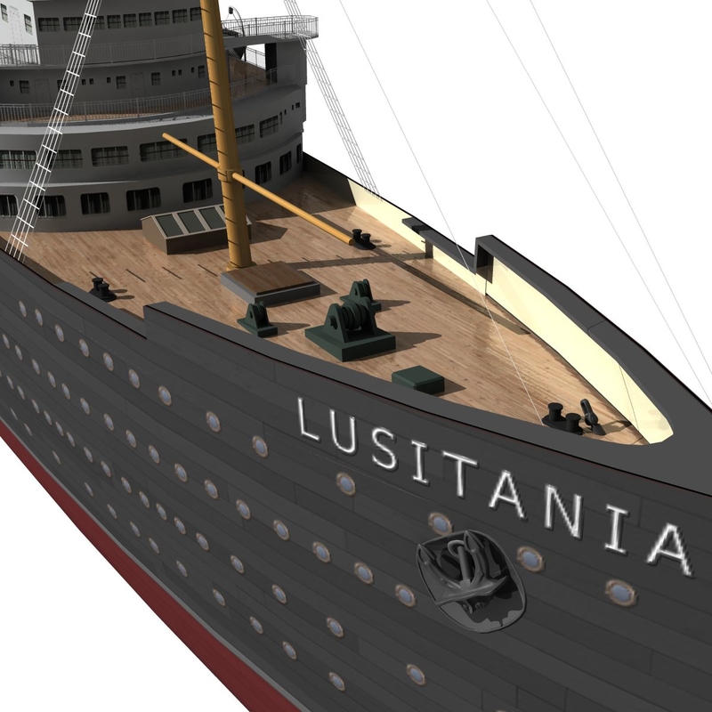 rms lusitania 3d max