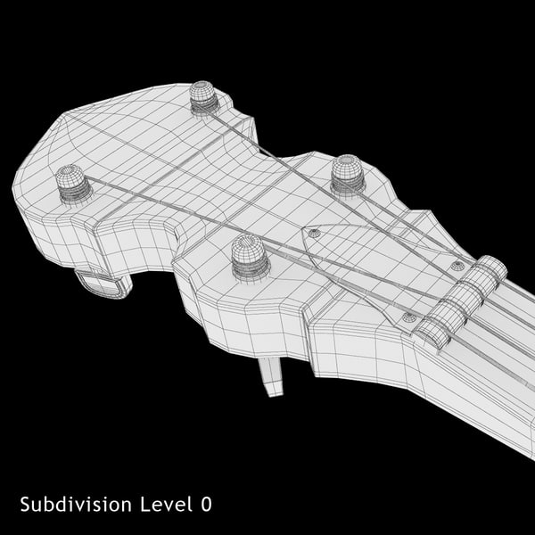 3d model of banjo