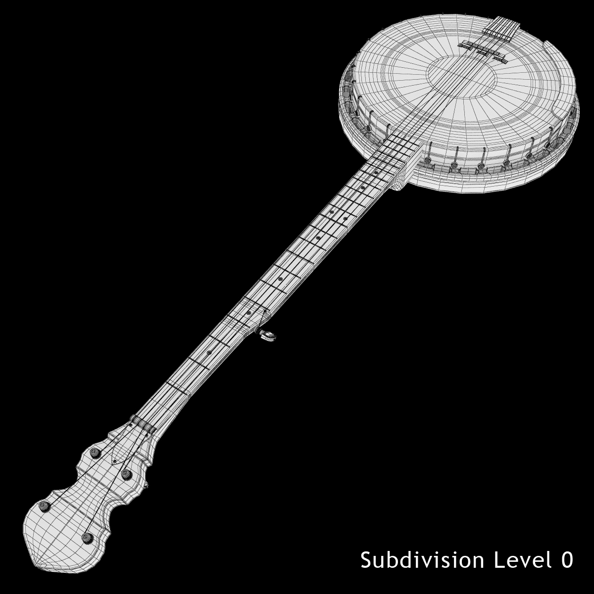 3d model of banjo
