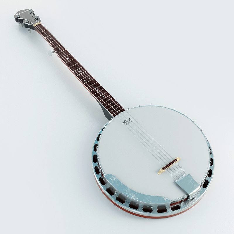 3d model of banjo