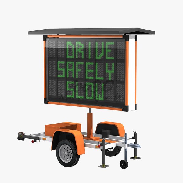 Electronic Traffic Sign 3D Models for Download | TurboSquid