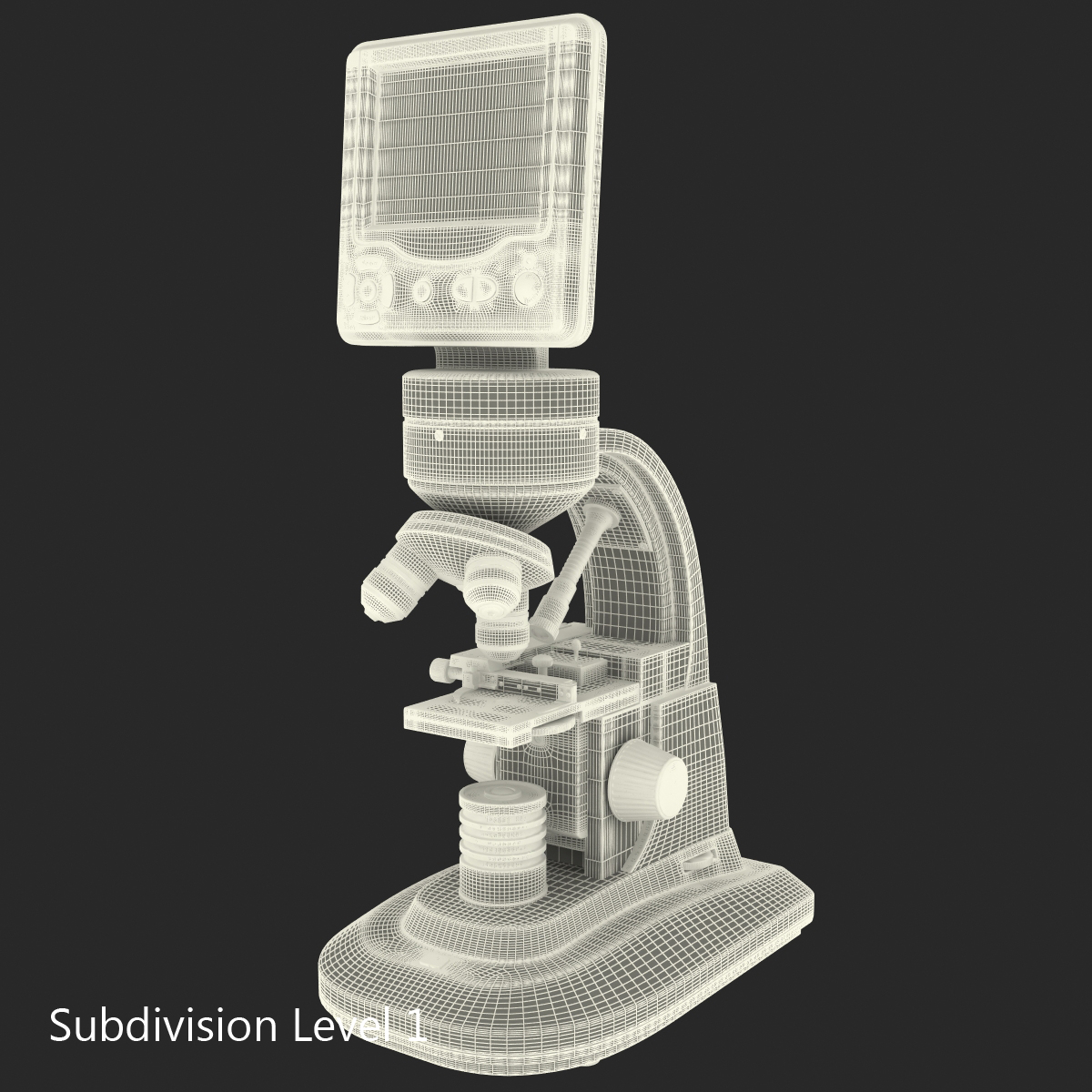 lcd digital microscope 3d model