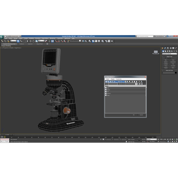 lcd digital microscope 3d model