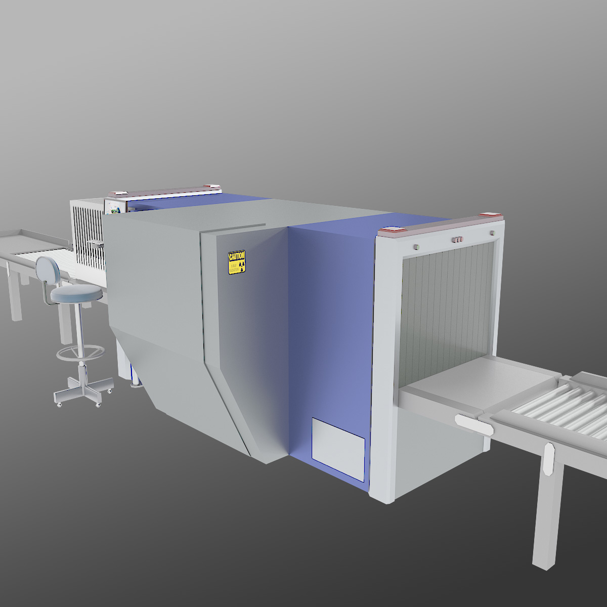 airport x-ray machine 3d model