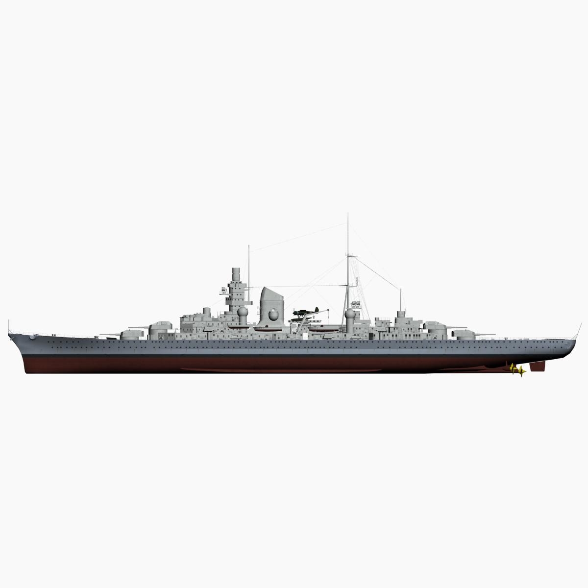3d heavy cruiser prinz eugen model