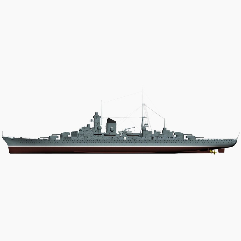 3ds max heavy cruiser tallinn ww2