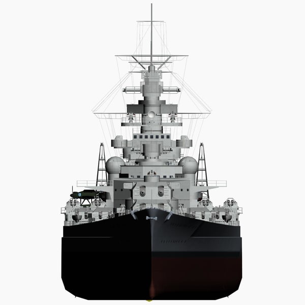 3D модель Броненосец Tirpitz ВМС Германии WW2 - TurboSquid 921988