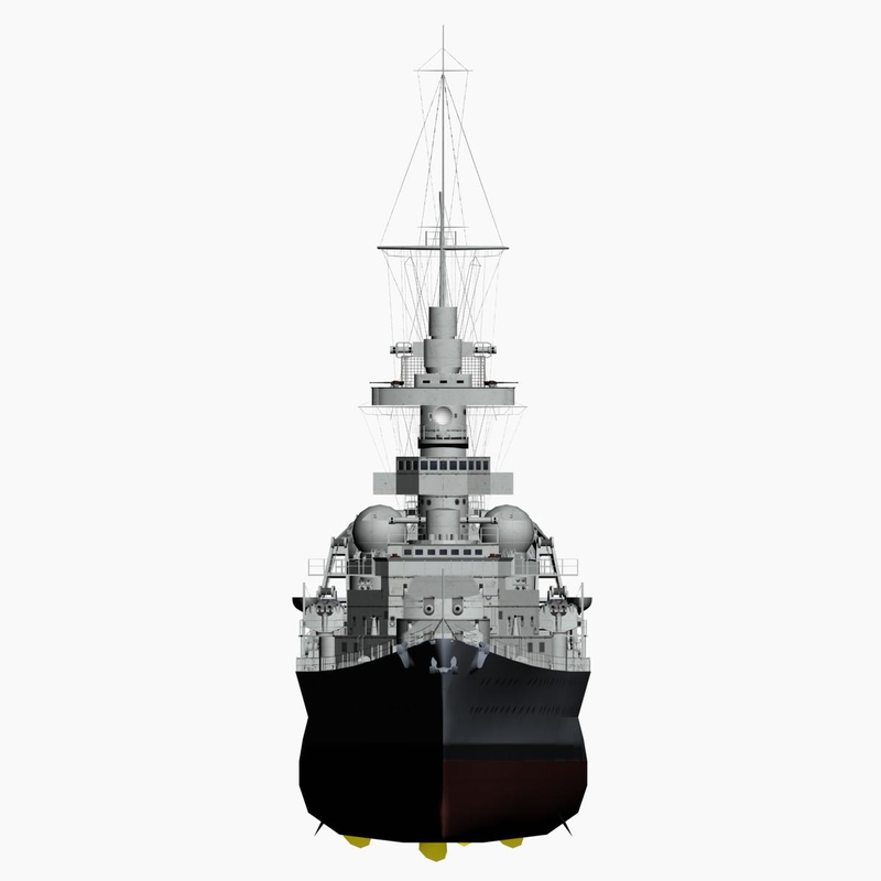 3d heavy cruiser prinz eugen model