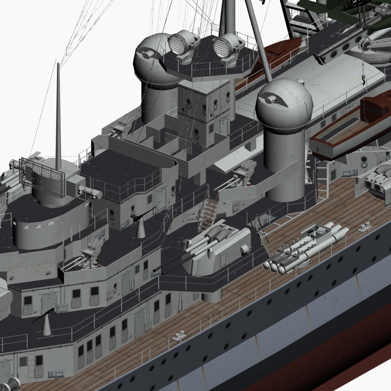 3d heavy cruiser prinz eugen model