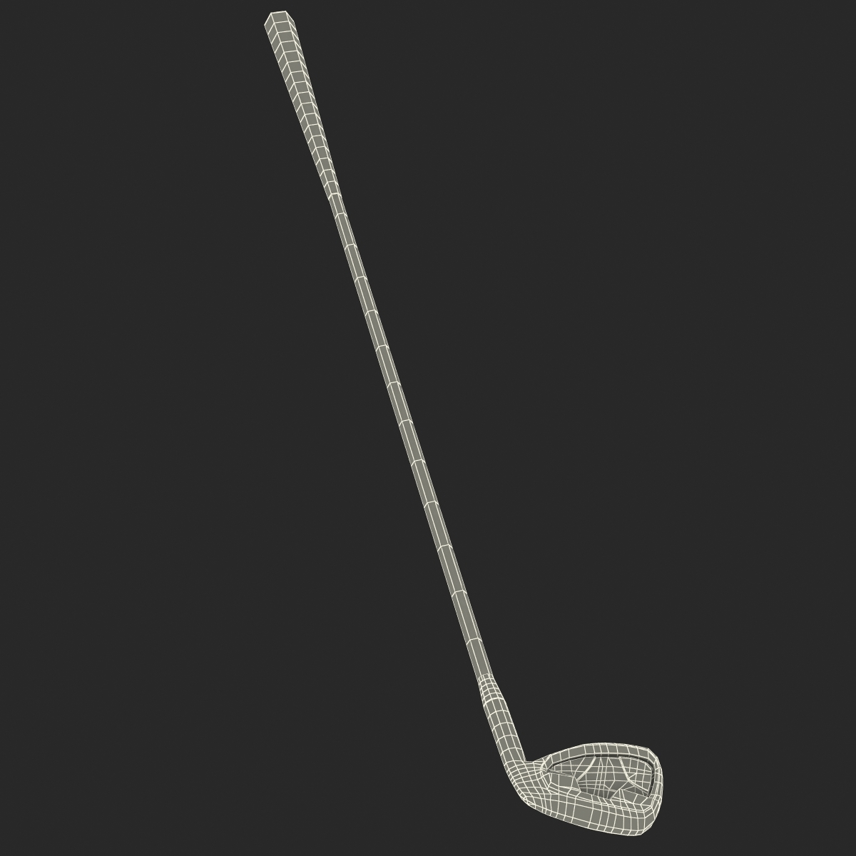 9 iron golf club 3d model