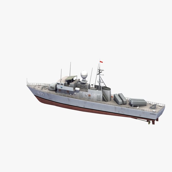 mandau class gunboat 3d model