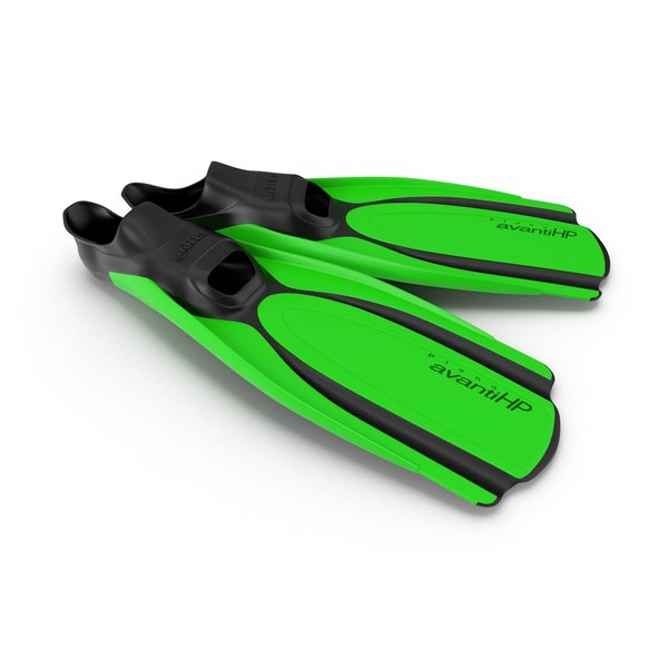 3d swim fins 2 green