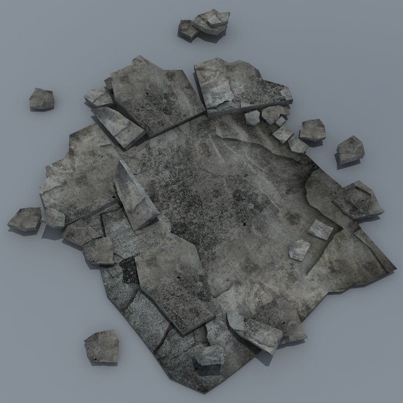 3d rubble debris