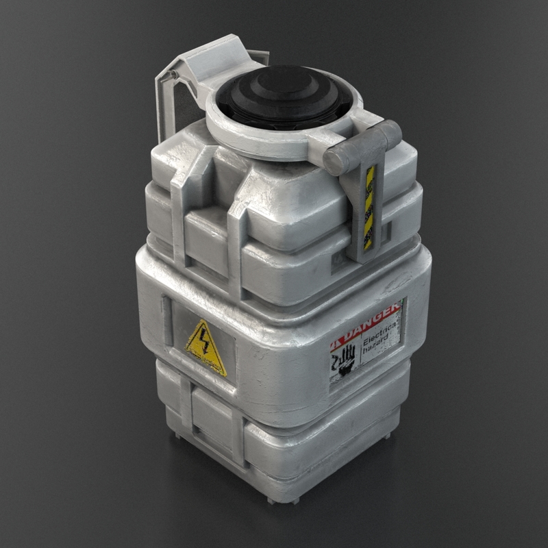 3d model futuristic grenade