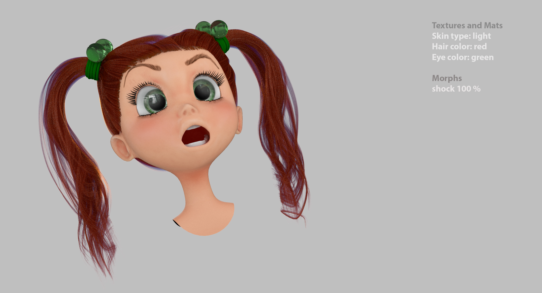 max rigged cartoon girls head