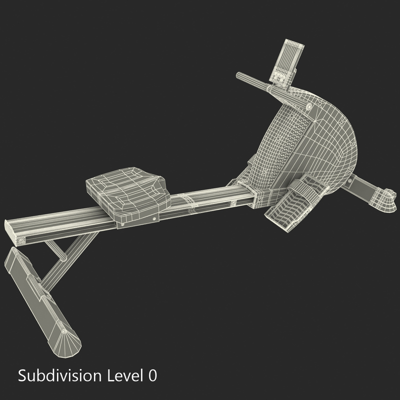3d rowing machine generic model