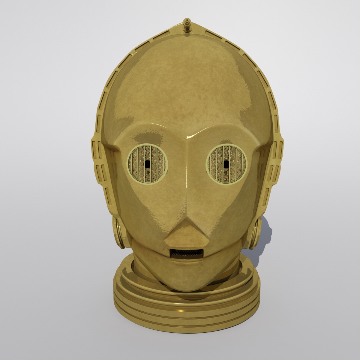 3d max c3po head