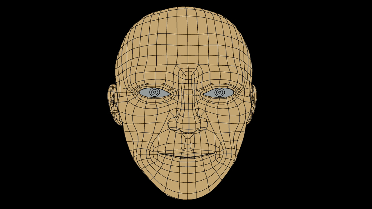 free head base mesh 3d model