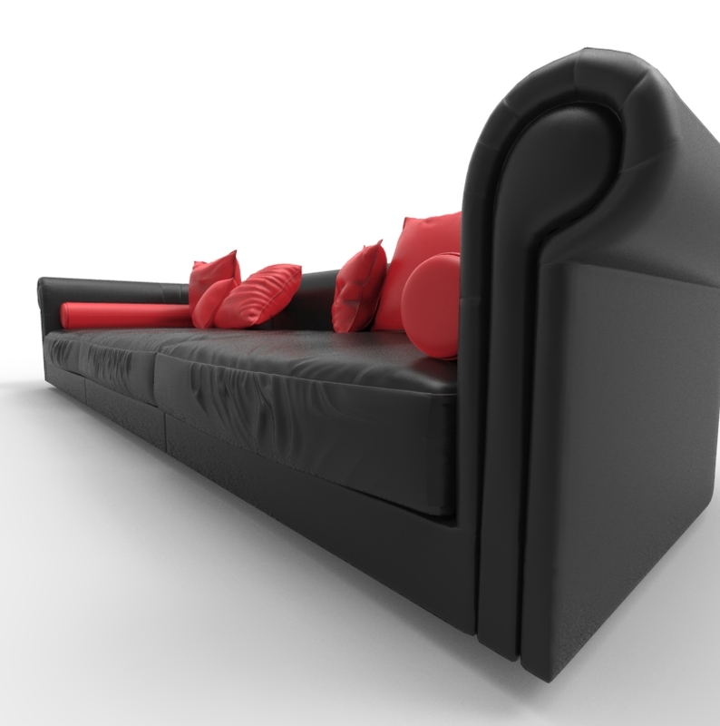 3d model couch